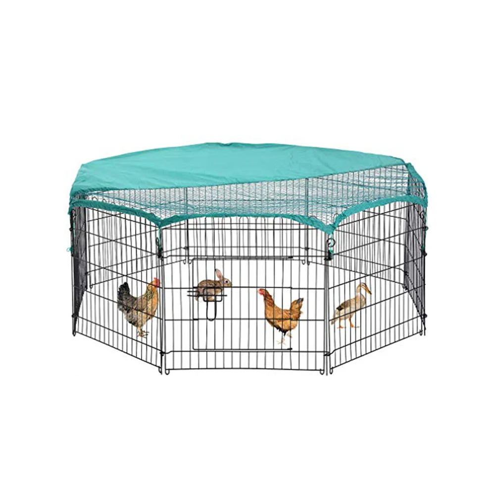 Gsf Large Metal Walk In Poultry Cage Hen Run House Chicken Run Coop ...