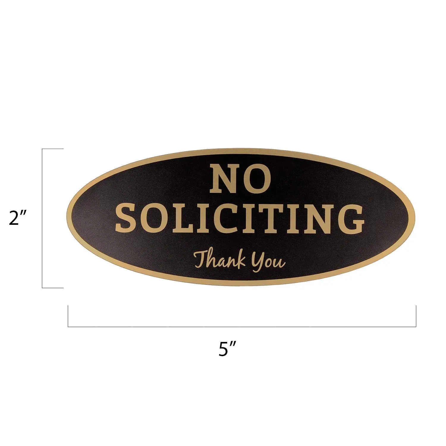 Custom Door Sign Aluminum No Soliciting Sign Digitally Printed Indoor ...