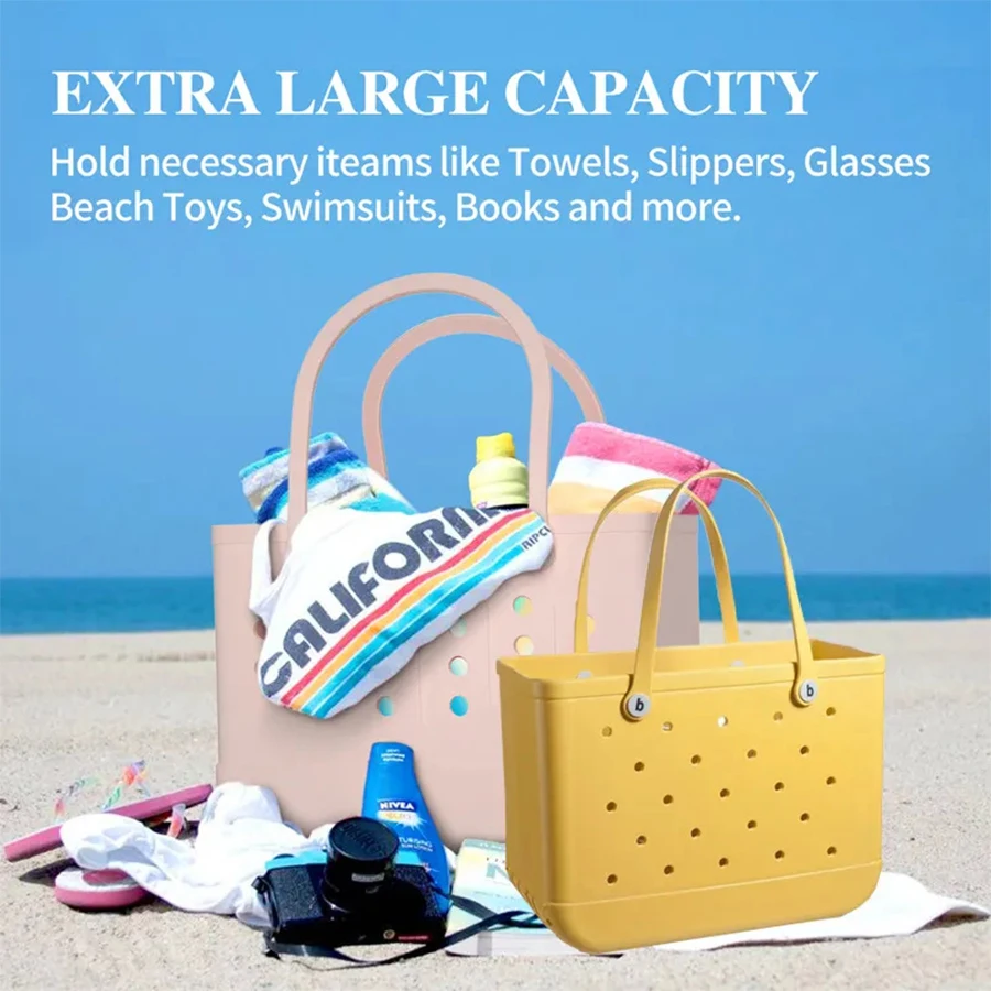 Large Beach Rubber Shopping Handbag Eva Handbag Diagonal Bogg Bag ...