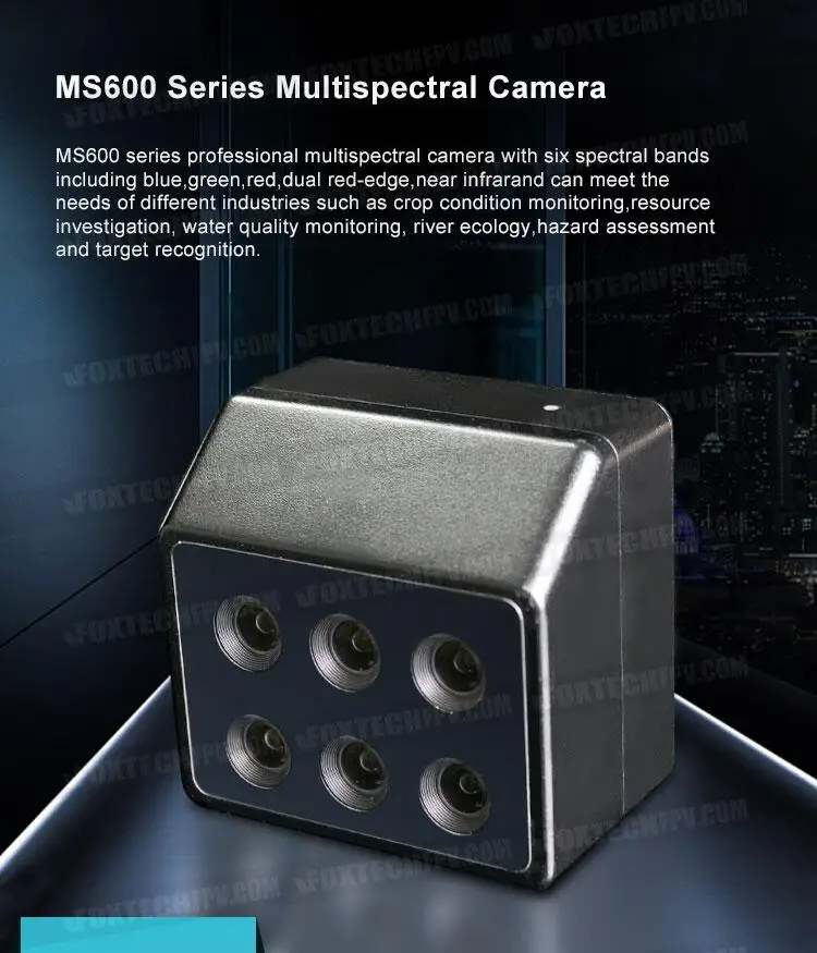 Foxtech Ms600 Series 6 Multispectral Sensor Camera Mapping Drone Survey ...