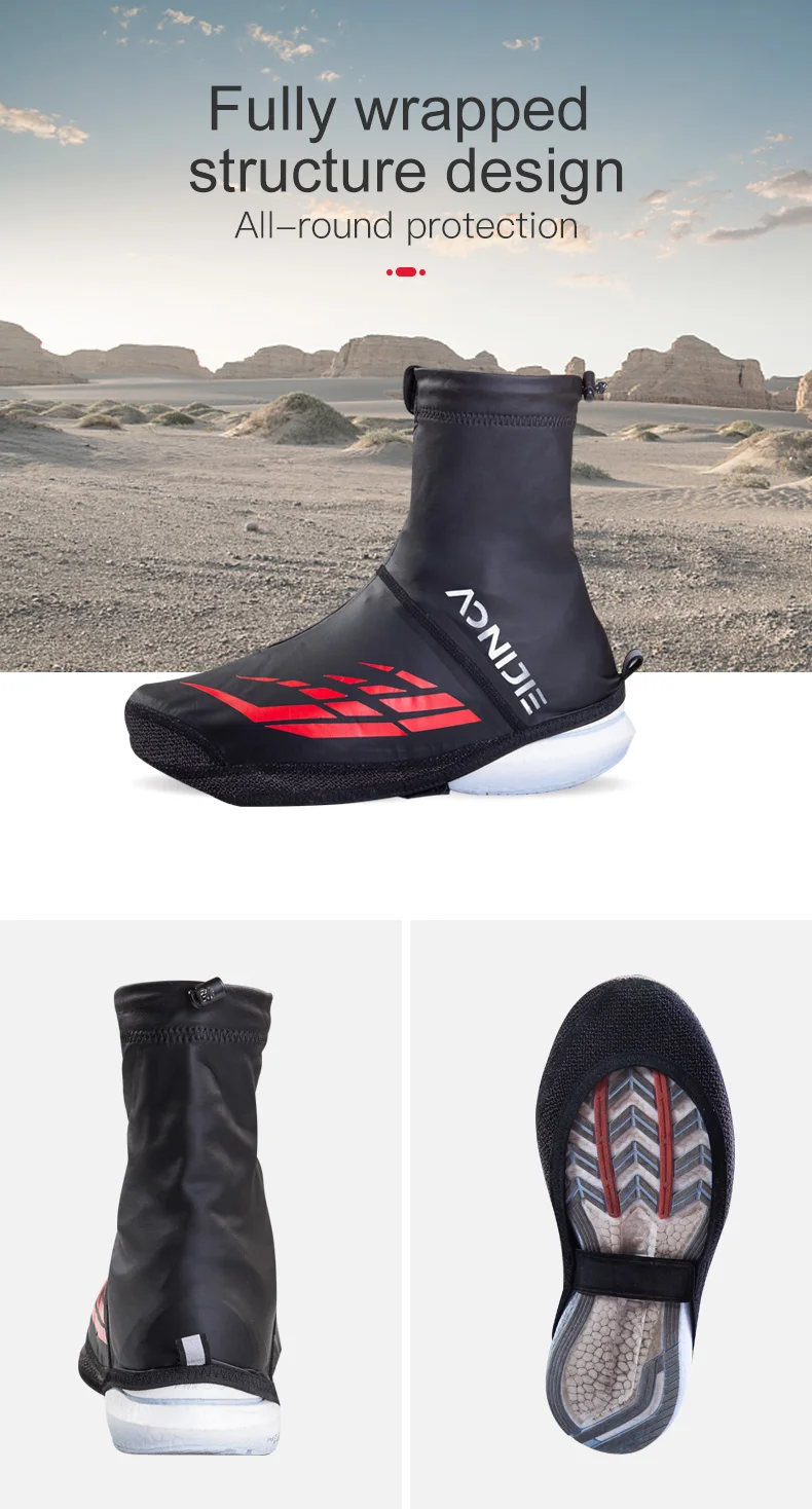 Aonijie E4416 Outdoor Reflective Water Resistant Shoe Covers Sandproof ...