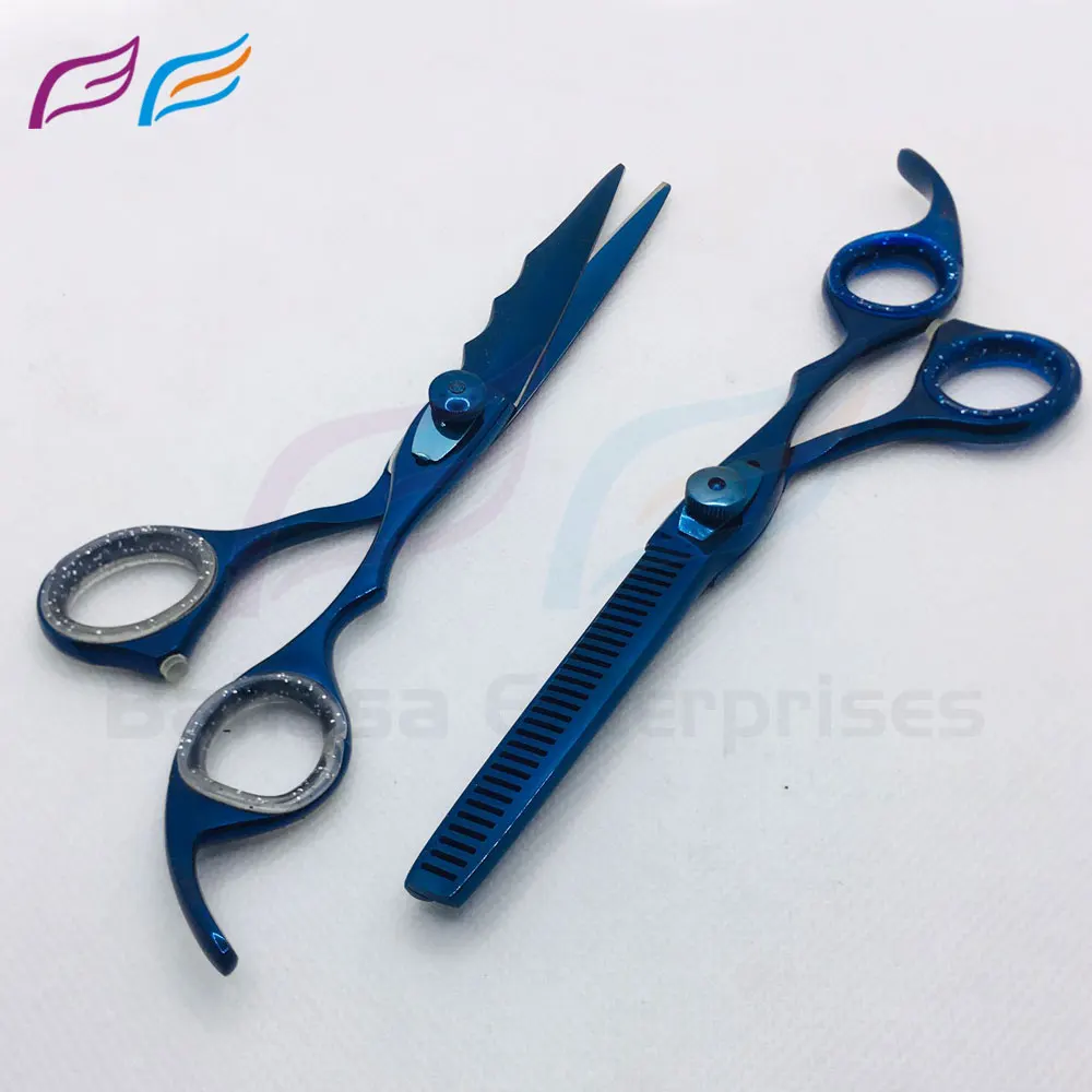 Barber Scissors Japanese Steel 6 And 6.5 Inches Hair Scissors Titan ...