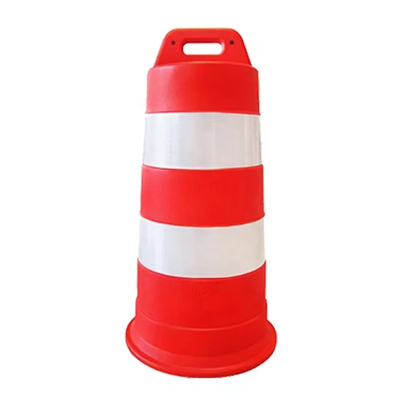 1100MM PE Plastic Portable Stackable Road Safety Barrel