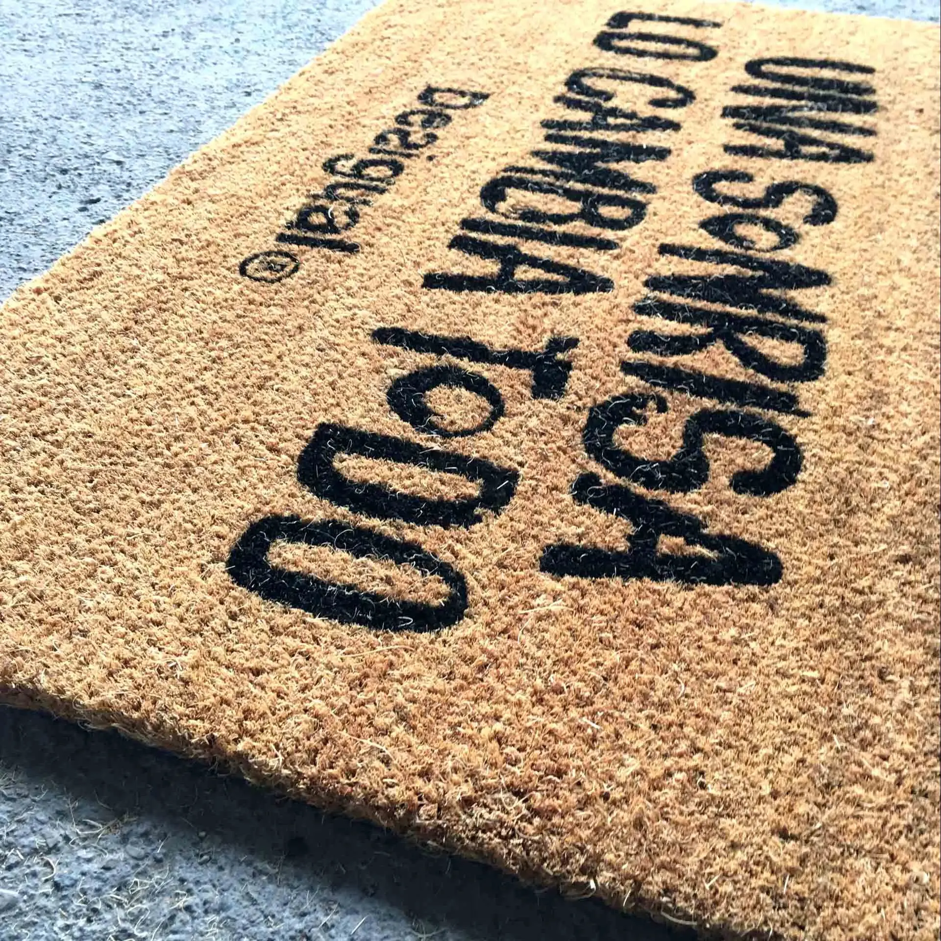 Wholesale Non Slip Durable Pvc Coir Door Mat Welcome Mats Outdoor For ...