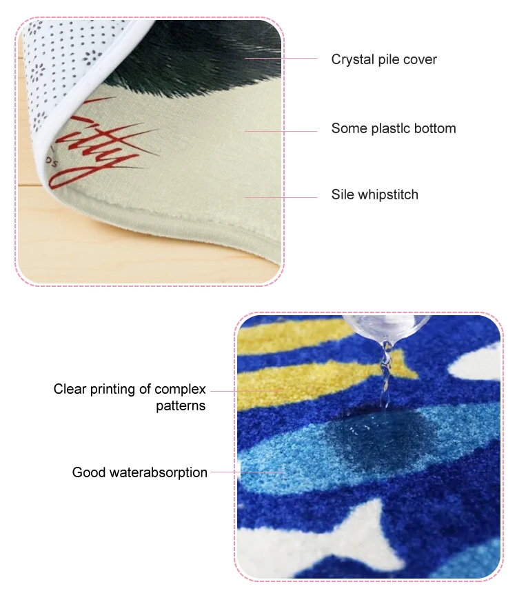 Premium Polyester Carpets Rugs Collection Non-Slip Backing Soft Durable ...