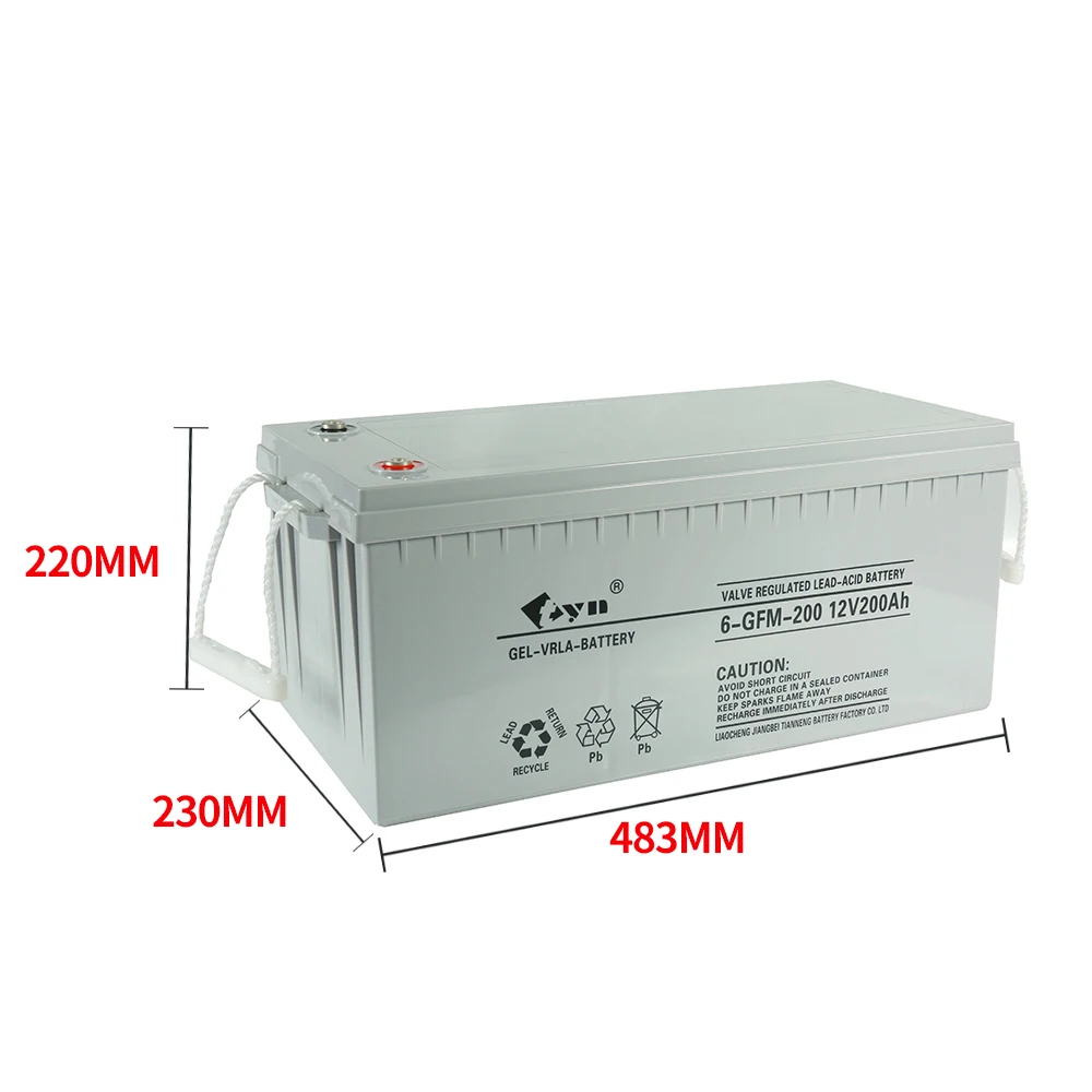 Tyn Lead Acid Rechargeable Battery 12v200ah 20hr Battery Production ...
