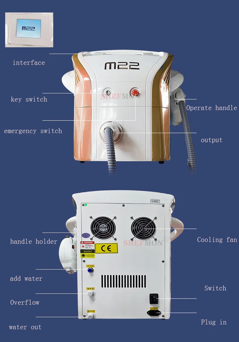 M22 Ipl Opt Machine Intense Pulsed Light For Hair Removal Skin ...