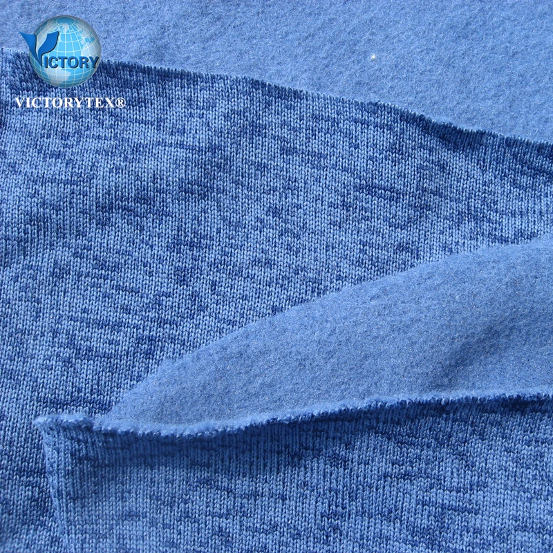 Kation Polyester Rove Fleece Knit Fabric Sweater One Side Fleece Cation ...