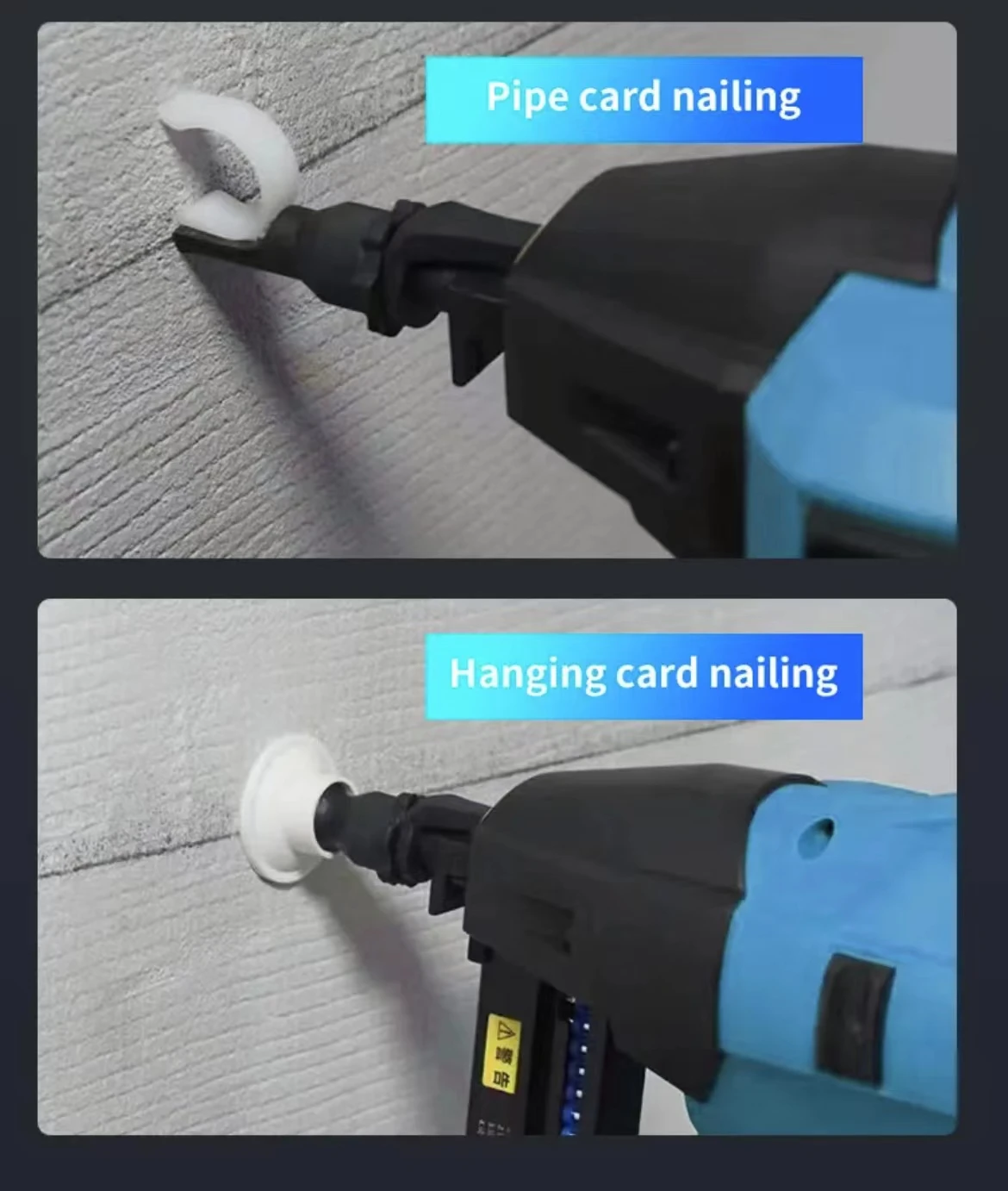 Nailtask Dccn100x2 Blue Electric Charging Nail Gun For Concrete Strong ...