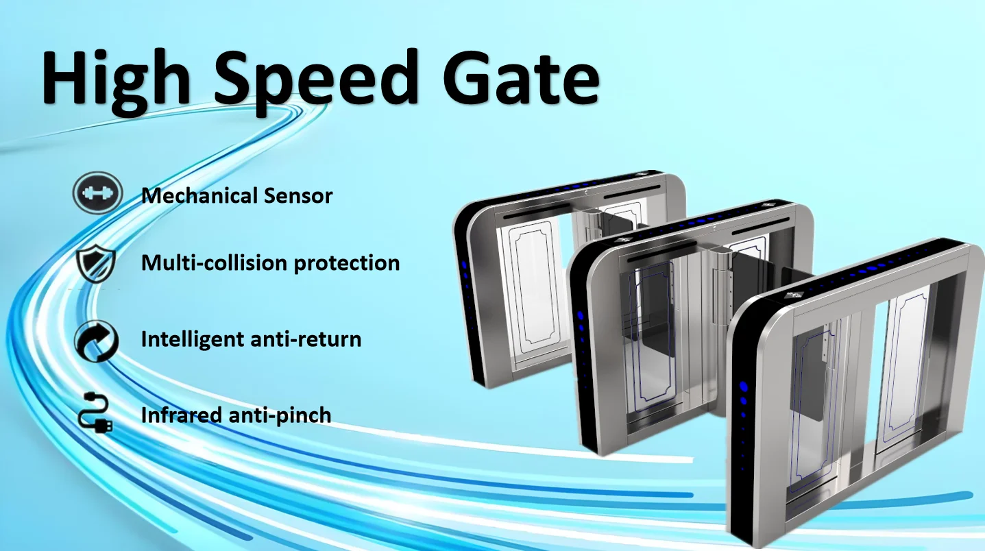Versus Security Automatic Subway Turnstile Gate Baffle Swing Gate ...