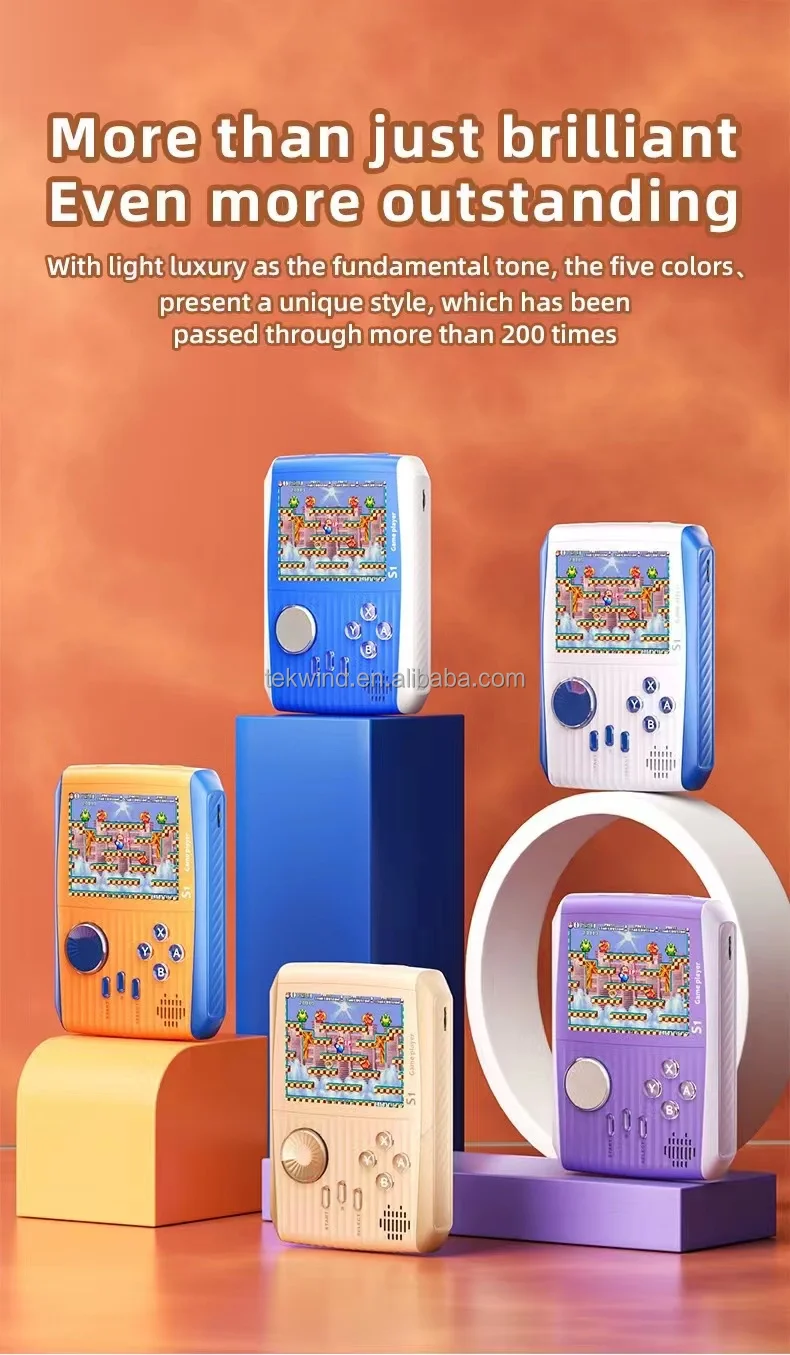 S1 Mini Handheld Video Game Consoles with 666 Built-in Games