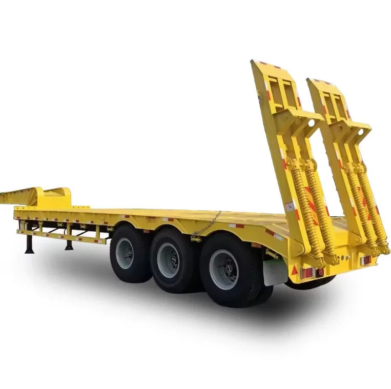 Hydraulic Heavy Duty Extendable Detachable Gooseneck 40 Feet Lowboy ...