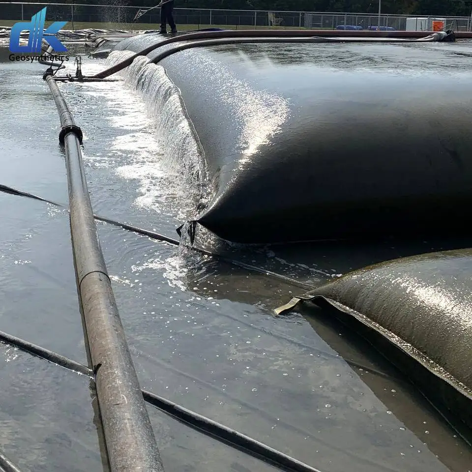 Geotube Dewatering System Sludge Dewatering Coastal Protection - Buy ...