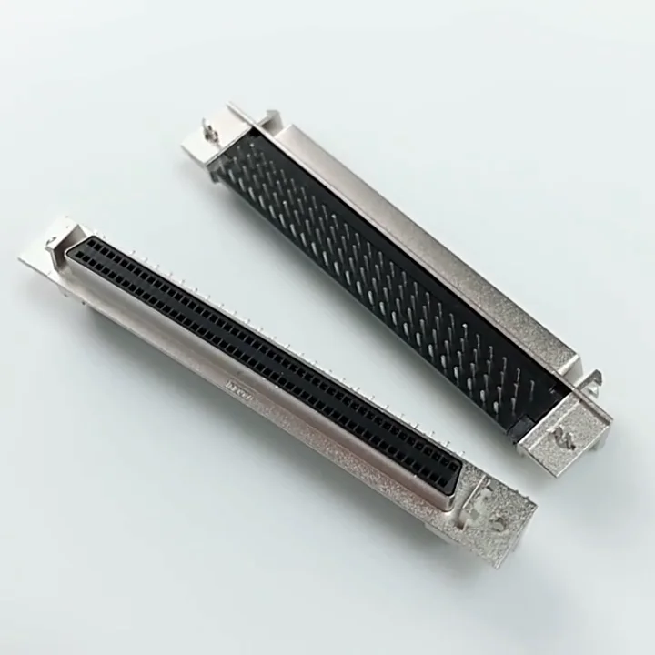 Kinkuo Scsi 100pin Female Connector Db 100pin Socket 1.27mm Right Angle ...