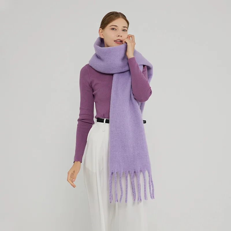 Wholesale High Quality Winter Women Scarf Warm Long Wool Thickened ...