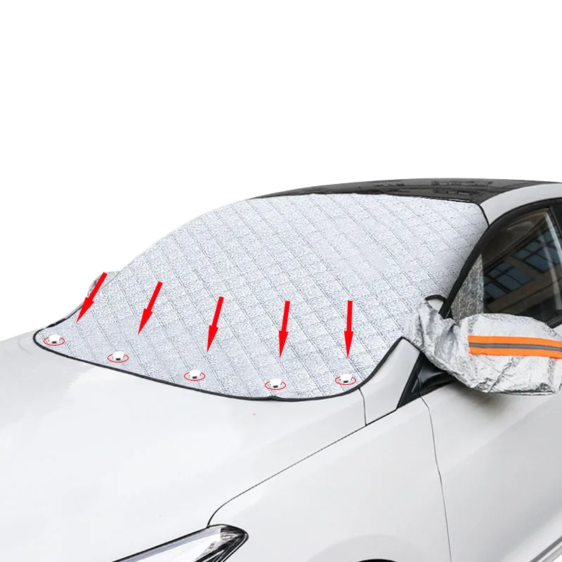 Car Sunshade Universal Car Half Cover Sunshade - Hood & Windshield ...
