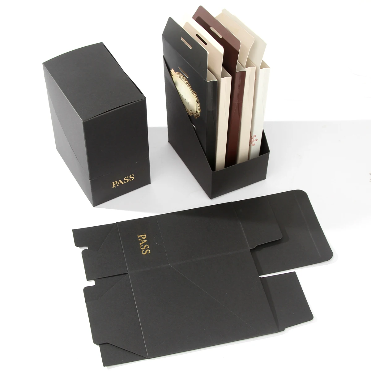 Luxury Eco-friendly Black Candy Boxes Custom Logo Sliding Gift ...