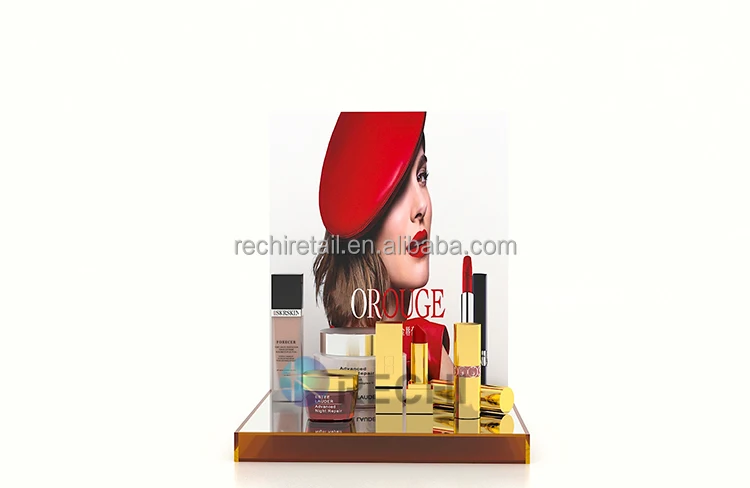 Rechi New Design All In One Counter Acrylic Makeup Retail Pop Display ...