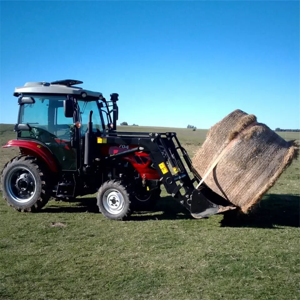 CE Approved 50hp 4WD Tractor with Front End Loader & Backhoe ...
