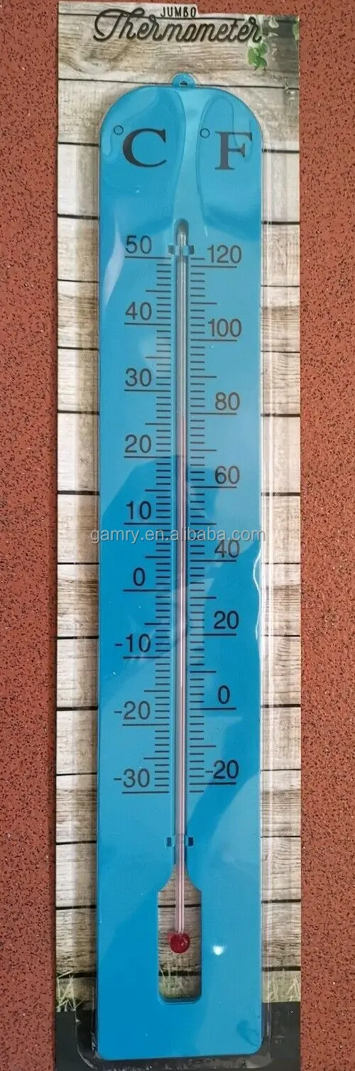 Large Jumbo Wall Mounted Plastic Thermometer 40cm Easy Read