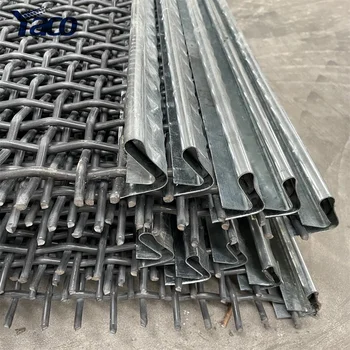 High Spring Wire Plate Hooked Crimped Vibrating Screen Wire Mesh ...