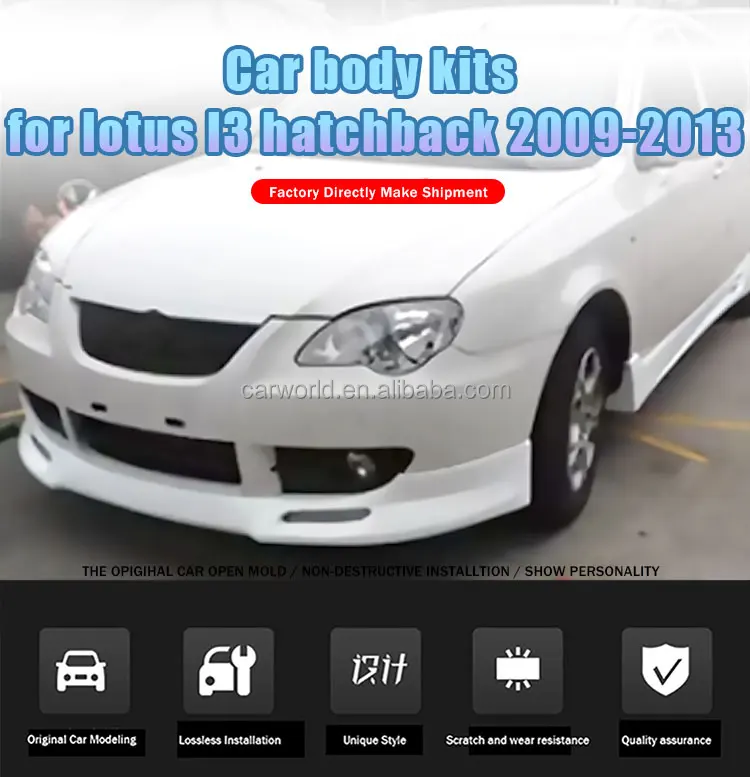 Car Accessories Body Kits Rear Diffuser Lip For Lotus L3 Hatchback 2009 ...