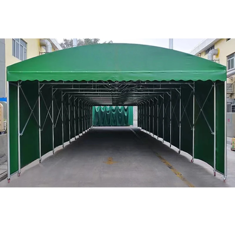 Outdoor Mobile Push-pull Canopy Shed Warehouse Movable Push-pull ...