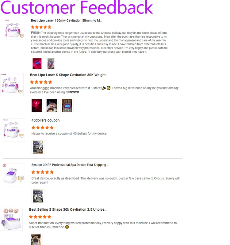 S Shape Cavitation Radio Frequency Skin Tightening Ultrasonic ...