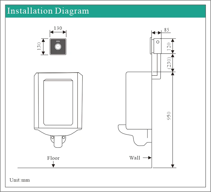 Concealed Automatic Sensor Urinal Flush Valve Flushometer| Alibaba.com