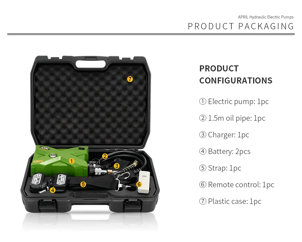 Mini Electric Battery Hydraulic Pump ER-700 for High-Altitude Work