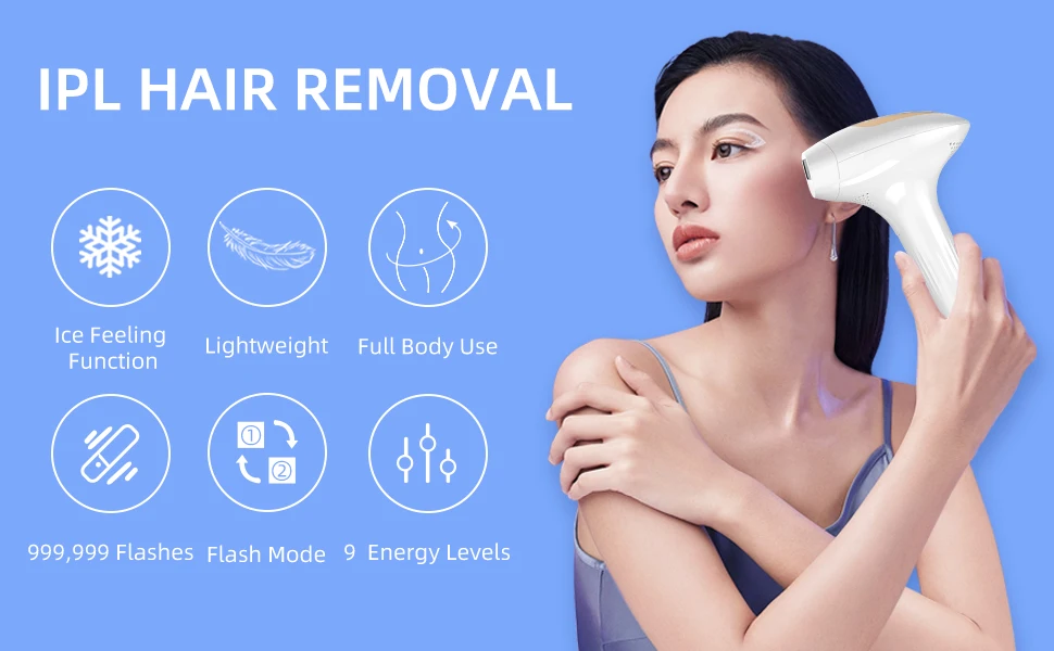 Sapphire Ice Cooling IPL Laser for Permanent Hair Removal