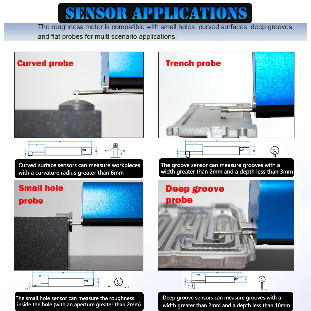 Digital Professional Surface Roughness Instrument Roughness Tester ...