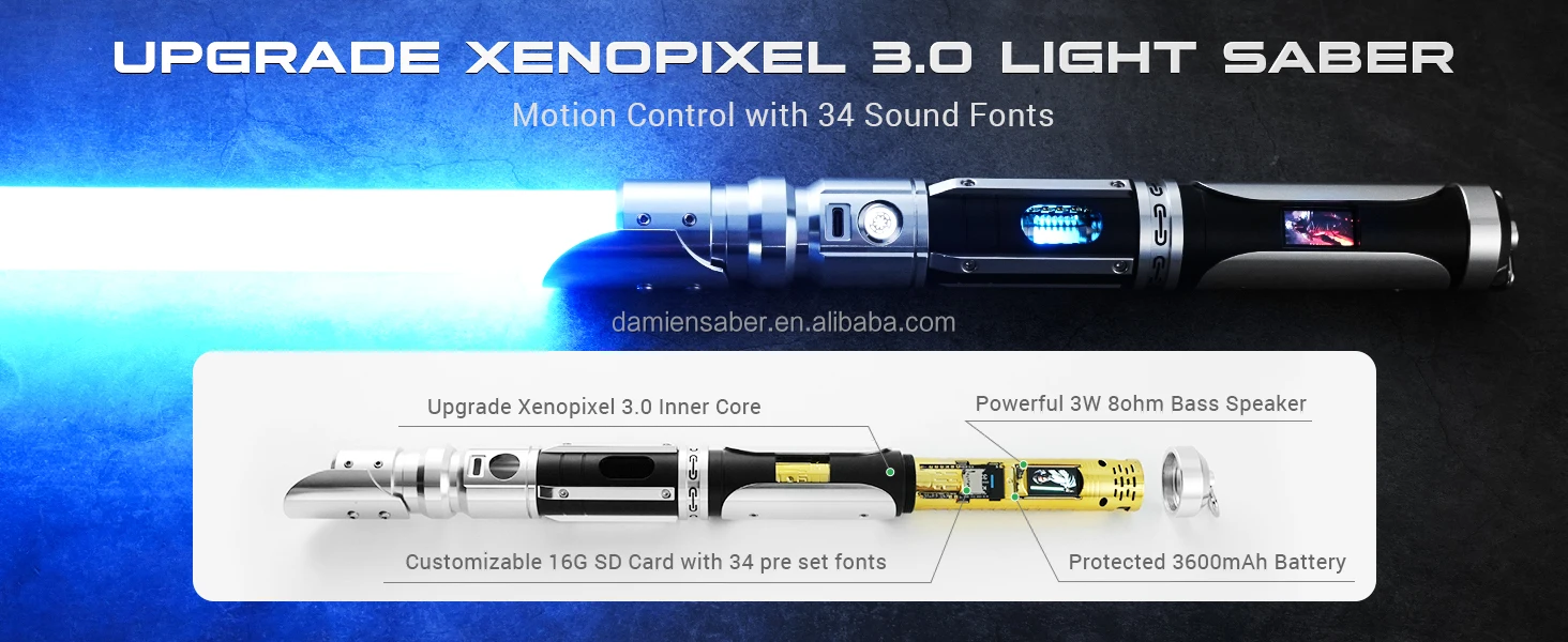Customizable LGTSABERS Proffie Neopixel Saber - Heavy Dueling ...
