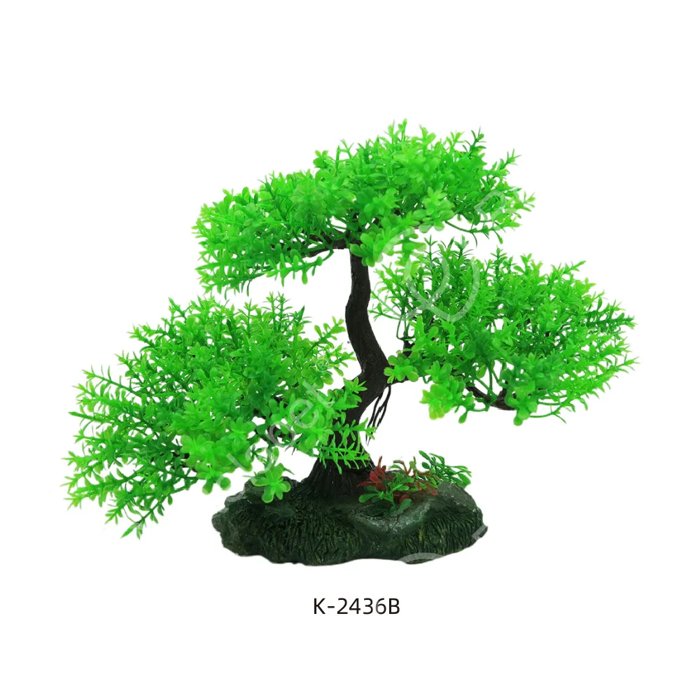 Wholesale Plastic Tree Aquarium Artificial Plastic Plants For Fish Tank ...
