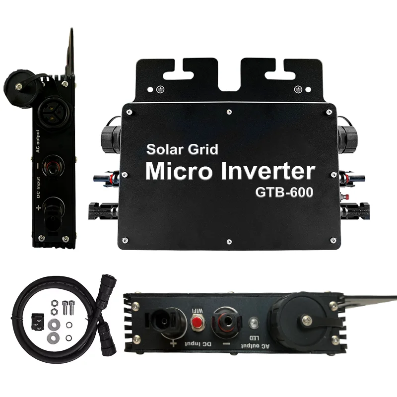 500w 1200w Micro Inverter off Grid Tie Solar 600w - Dual AC/DC Power