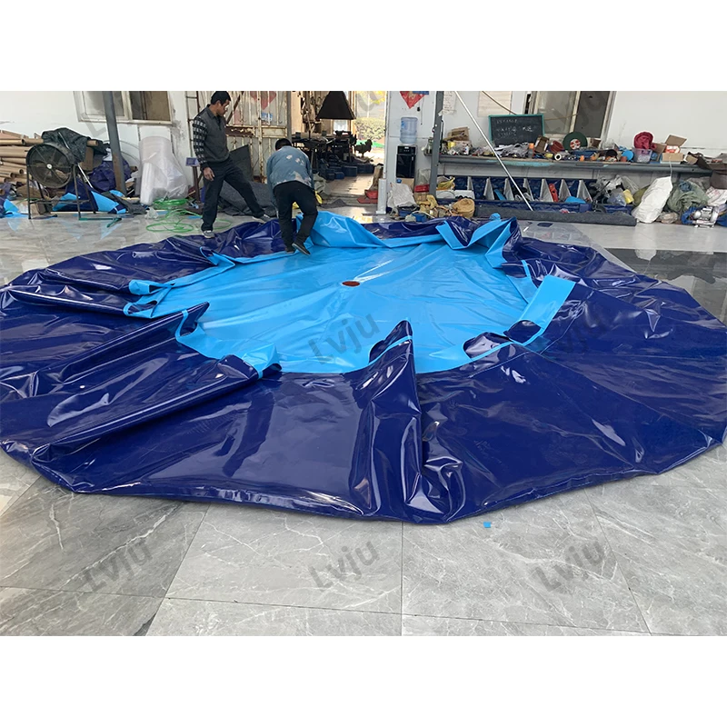 Foldable PVC Fish Tank - Durable Aquaculture Solutions