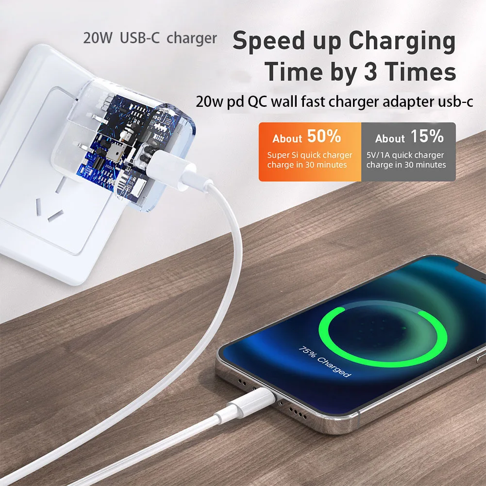 20W USB-C Power Adapter - Fast Charging for Phones 15 & 16