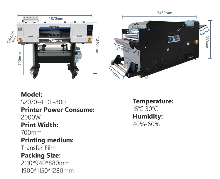 Audley New 4 I3200 Head Digital DTF Printers for Sale