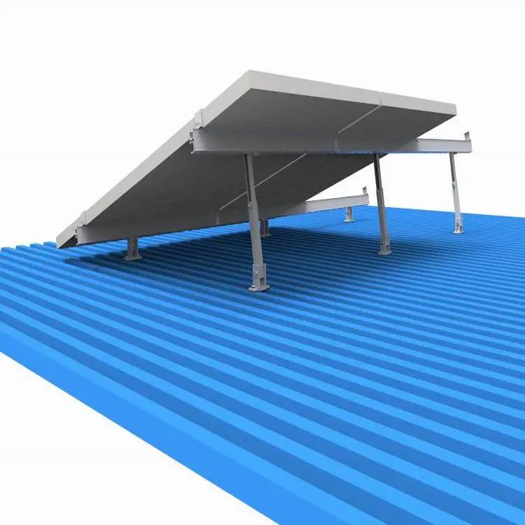 Adjustable Tilt Solar Panel Mounting Kit For Flat Metal Roof Steel ...