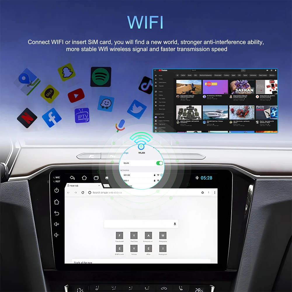 Universal 9 Inch 2 Din Android 10" Car Radio Universal Autoradio 7 ...