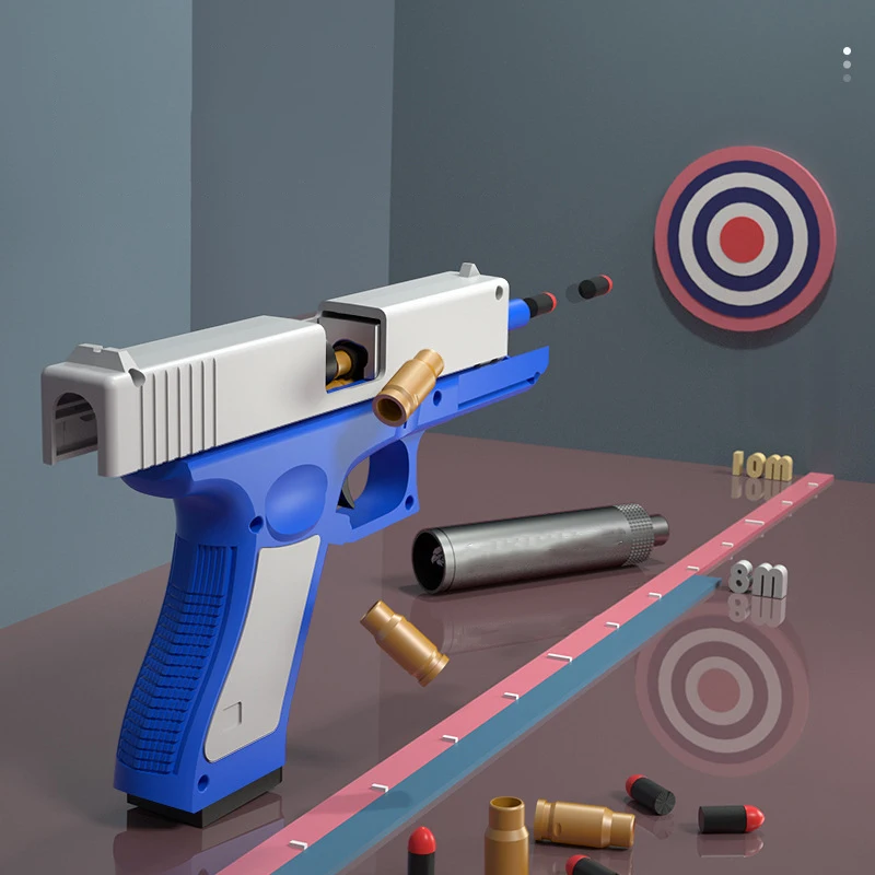 3D Printed Fidget Hot Adults Continuous Soft Bullet Gun Toy