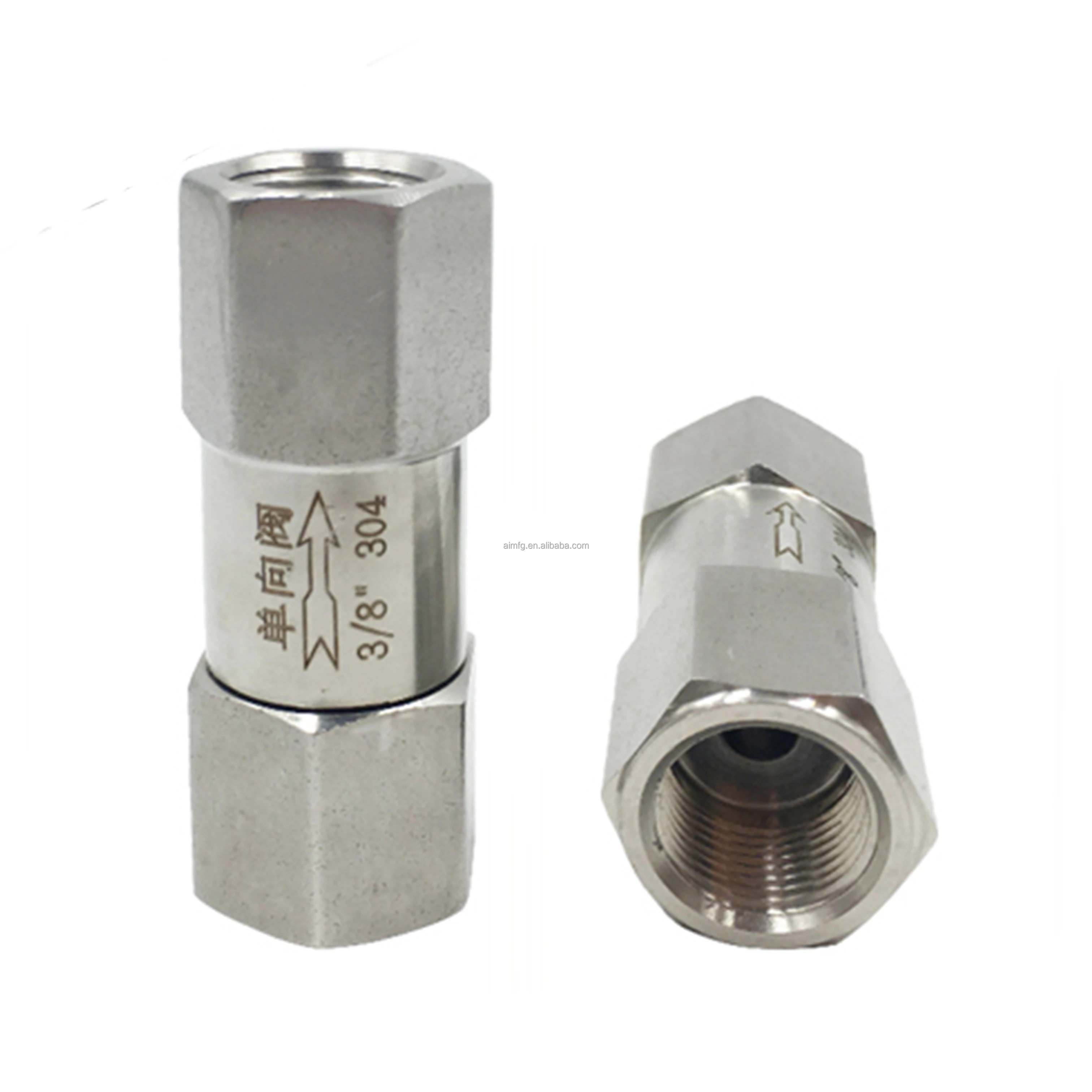 Stainless Steel Spring Loaded Check Valve High Pressure Water One Way ...