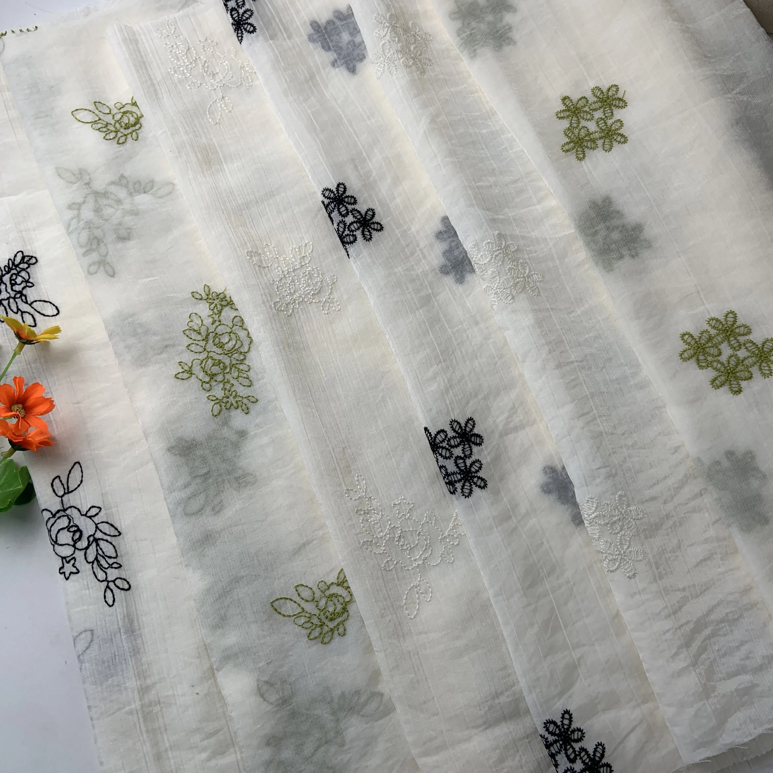 New Tian Si Si Ma Embroidered Jacquard Fabric New Chinese Hanfu Chinese ...