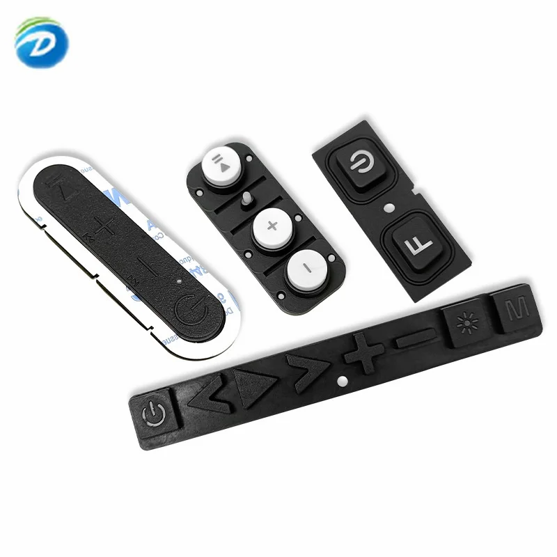 Deson Custom Rubber Push Button Keyboard Waterproof Conductive Silver ...