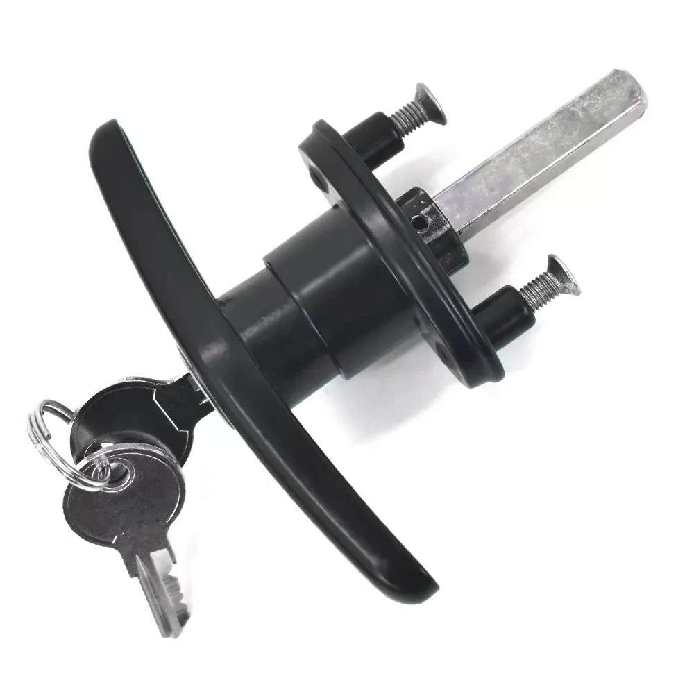 Secure Your Truck with Heavy Duty Black T-Handle Lock