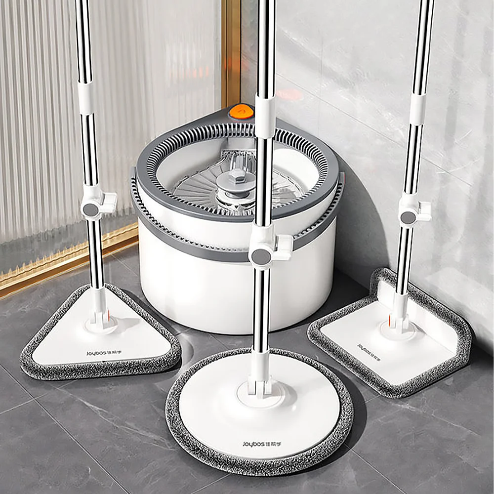 Joybos 360 Spin Mop Bucket Set with Three Mop Heads - Eco-Friendly ...