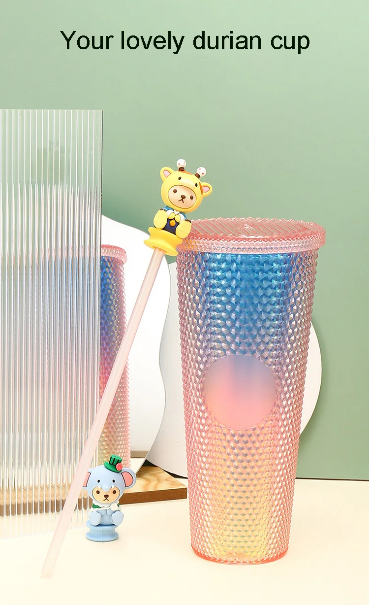 Creative Product 24oz /700ml Matte Plastic Studded Cups Double Wall ...