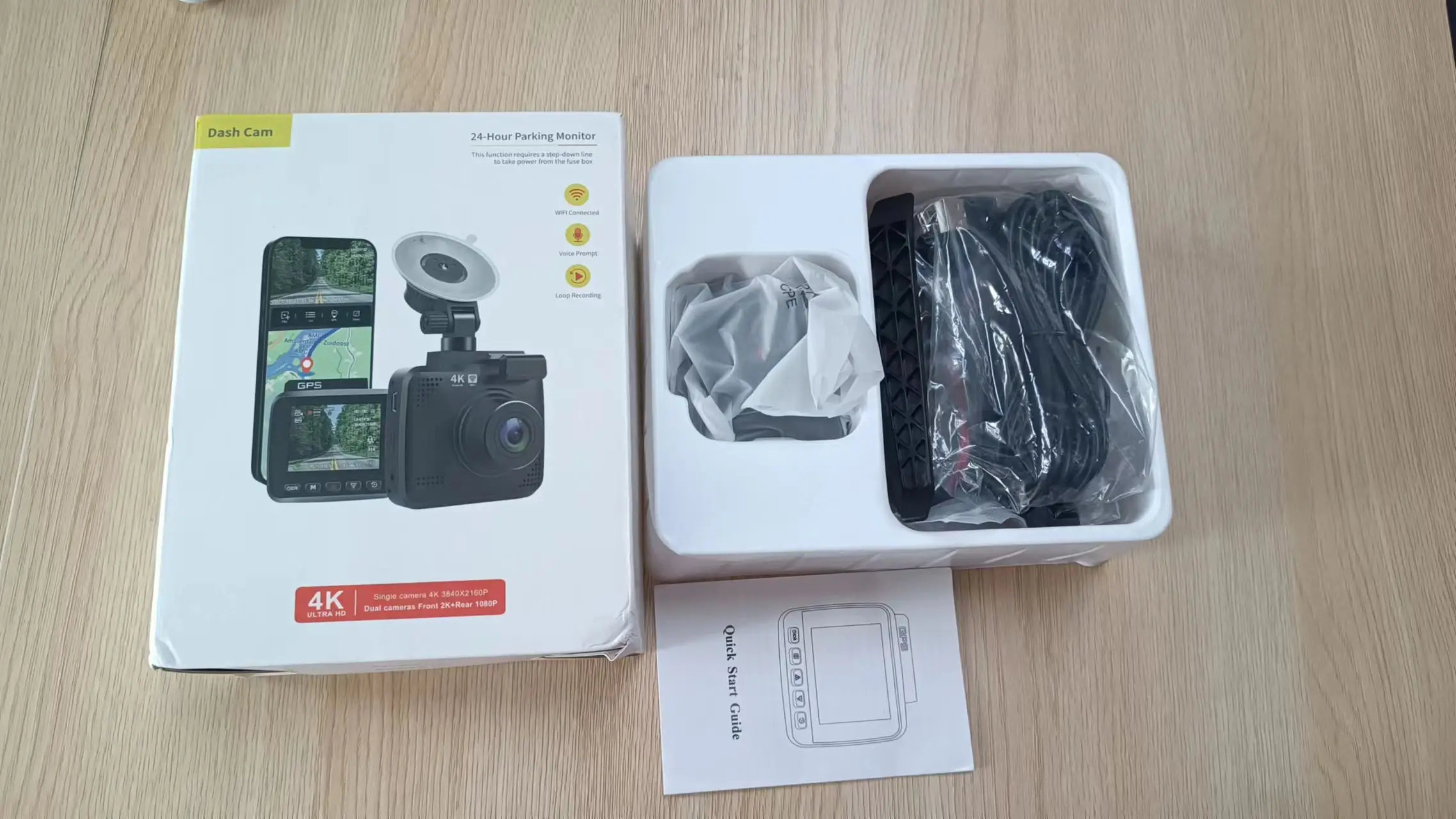 Single Lens Bird Eye View 360 Camera Night Vision Dashcam Car Dvr With ...