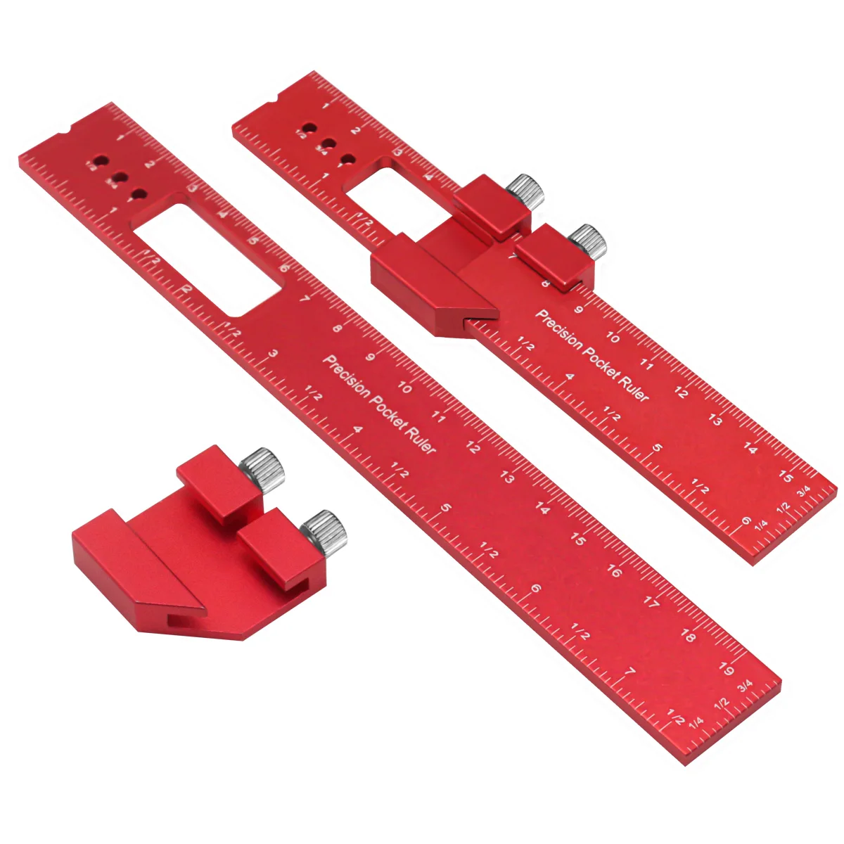 Custom Precision Pocket Ruler T-type Scribing Carpenty Square T Track ...