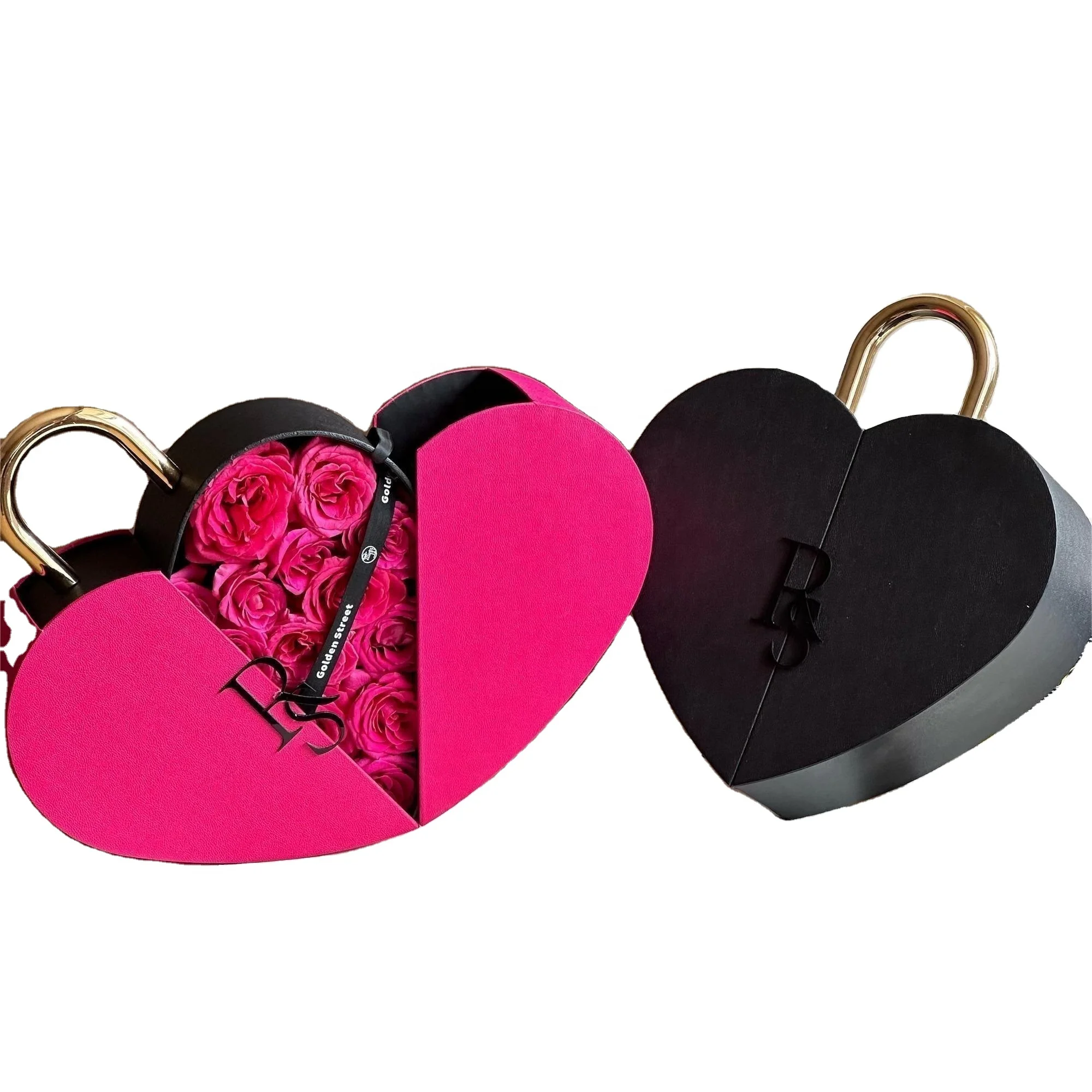 Oem Custom Valentine's Day New Explosive - Lock Heart Gift Box,Flower ...